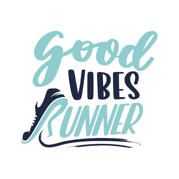 Uplifting Lettering Design with Running Shoe Silhouette | Jiffy Designs