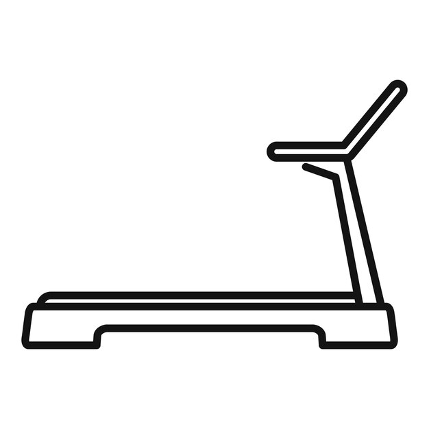 Sleek and Minimalist Treadmill Silhouette | Jiffy Designs
