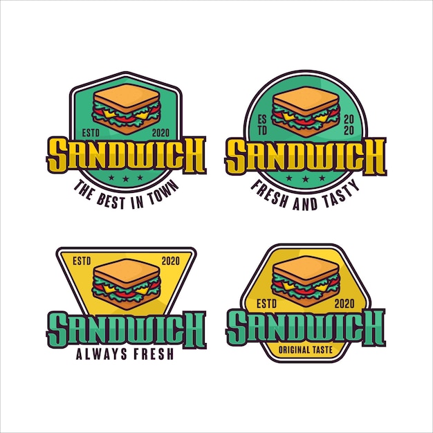 Vintage Sandwich Logos with Retro Flair and Tasty Visuals | Jiffy Designs