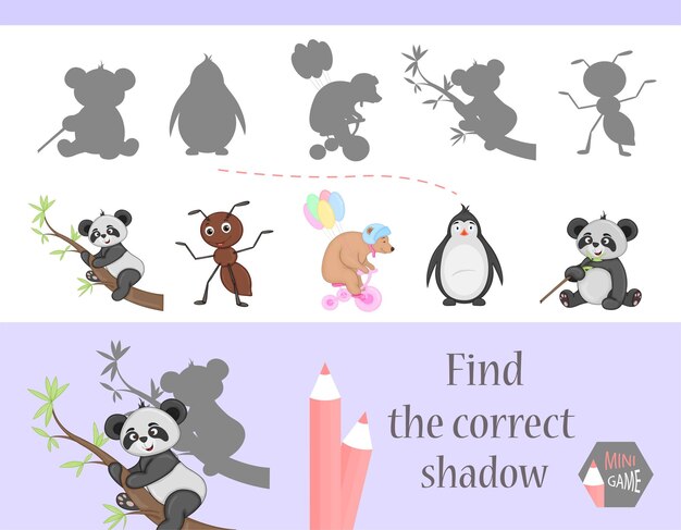 Adorable Animal Silhouettes and Shadows: A Fun Matching Game | Jiffy ...