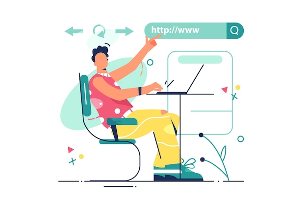 Focused Web Developer Navigating Digital Landscape with Ease | Jiffy ...