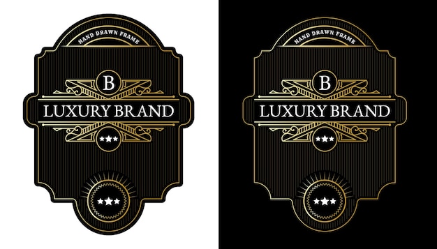 Elegant Luxury Brand Emblem with Ornate Details | Jiffy Designs