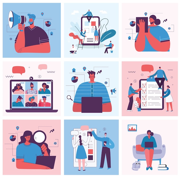 Vibrant Illustrations Depicting Modern Life and Relationships | Jiffy ...