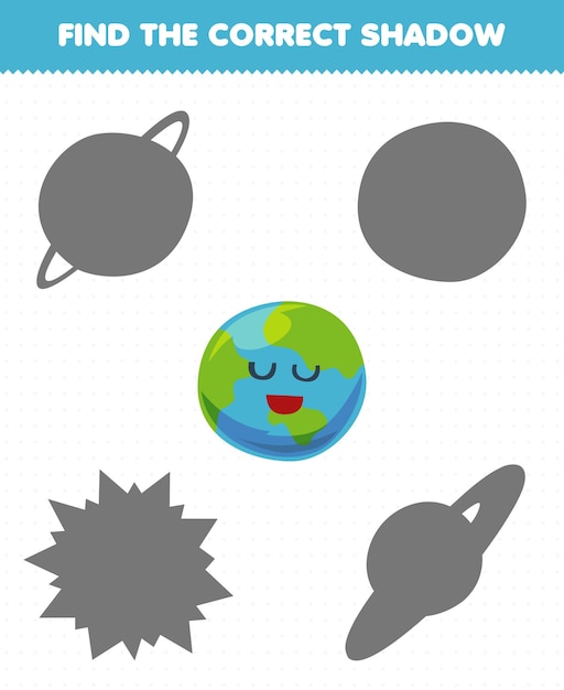 Discover the Matching Shadow of the Smiling Planet Earth | Jiffy Designs