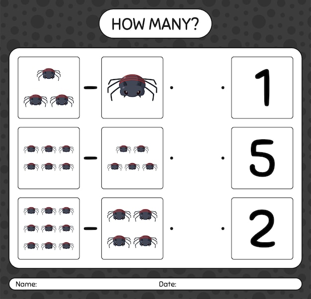 Counting Spiders: A Playful Math Activity | Jiffy Designs