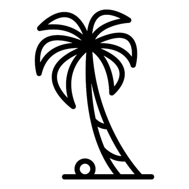 Iconic Palm Tree Silhouette Graphic | Jiffy Designs