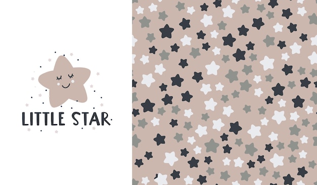 Charming Star-Studded Pattern and Whimsical Graphic | Jiffy Designs