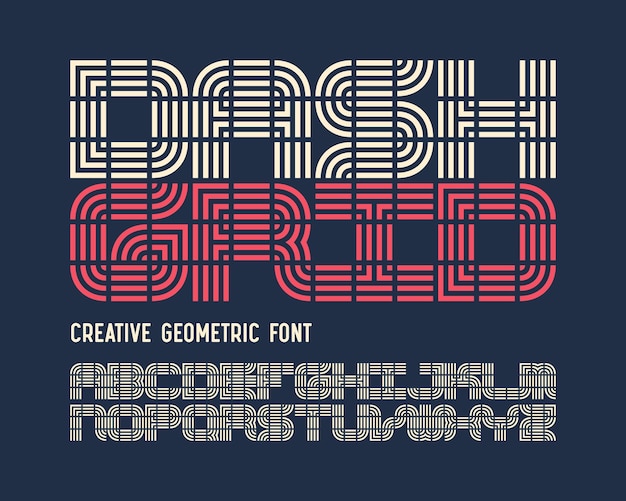 Striking geometric typography with vibrant color contrast | Jiffy Designs