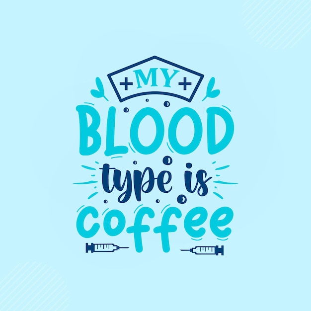 Vibrant Lettering with Playful Medical Symbols and Coffee Motif | Jiffy ...