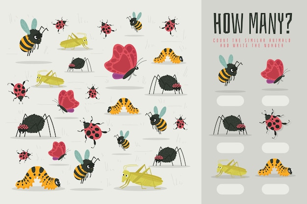 Charming Collection of Buzzing Insects and Vibrant Flowers | Jiffy Designs