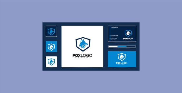 Sleek and Sophisticated Fox Logo with Geometric Shapes | Jiffy Designs