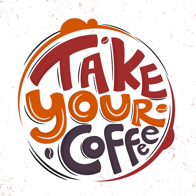 Vibrant Typographic Design Encourages Coffee Enjoyment | Jiffy Designs