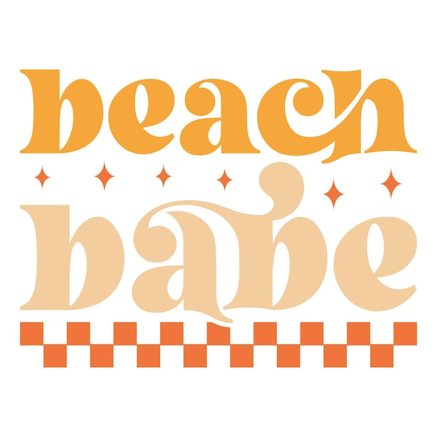 Vibrant Beach-Inspired Lettering with Retro Flair | Jiffy Designs
