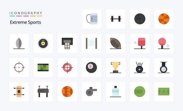 Diverse Collection of Extreme Sports Themed Iconography | Jiffy Designs