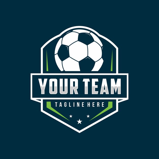 Sleek Soccer Team Badge with Customizable Tagline | Jiffy Designs