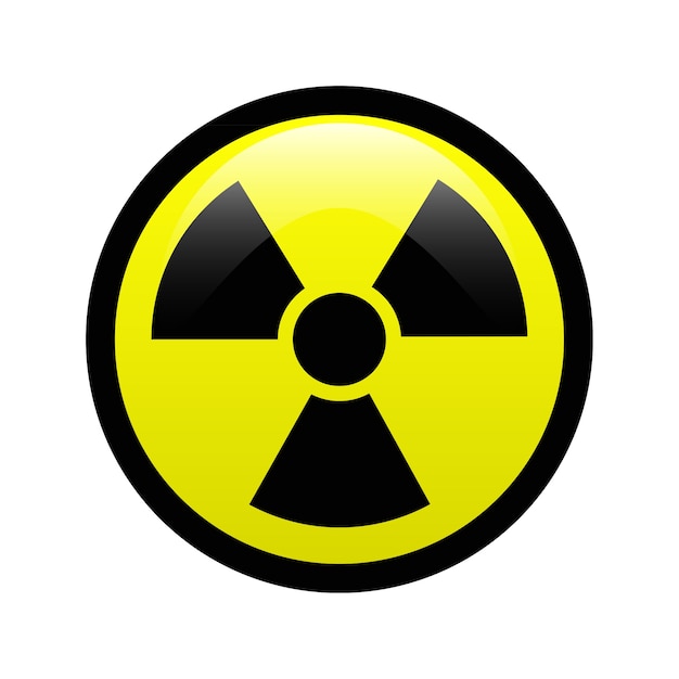Striking Radioactive Symbol Emblem in Bold Contrast | Jiffy Designs