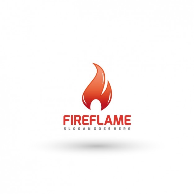 Stylized Fire Flame Logo with Sleek Typography and Gradients | Jiffy ...