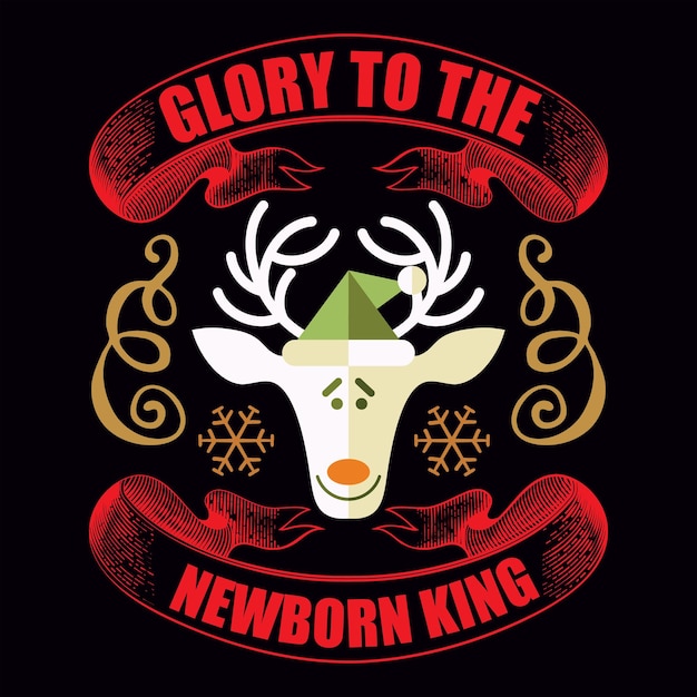 Vibrant Antlered Emblem Celebrating the Newborn King | Jiffy Designs