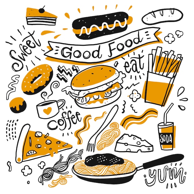 Delicious Doodles: A Tasty Feast of Comforting Cuisine | Jiffy Designs