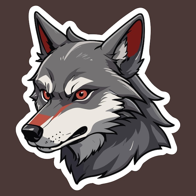 Fierce and Fearsome Wolf Mascot Icon | Jiffy Designs