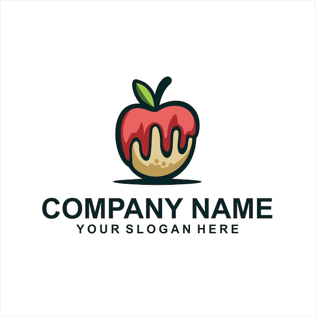 Vibrant Dripping Apple Logo for Branding and Design | Jiffy Designs