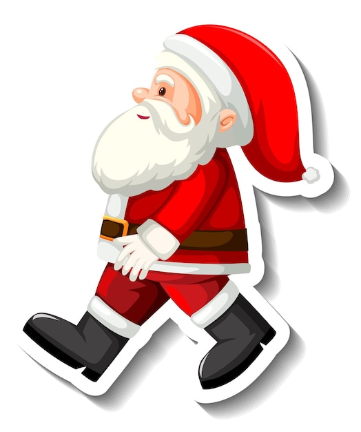 Jolly Santa Claus Strolling in His Festive Attire | Jiffy Designs