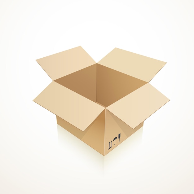 Cardboard Box with Flaps Open, Simple and Functional Design | Jiffy Designs