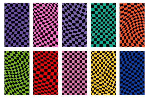 Vibrant Checkerboard Patterns in Striking Color Combinations | Jiffy ...