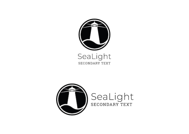 Striking Lighthouse Emblem with Minimalist Design | Jiffy Designs