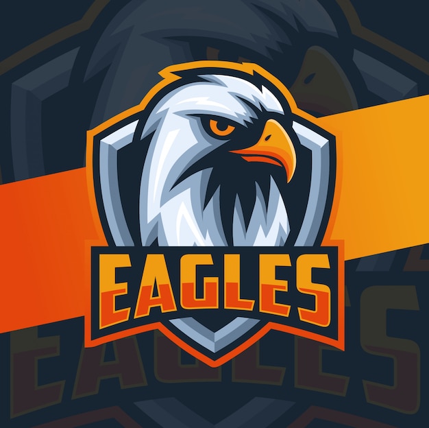 Majestic Eagle Emblem with Bold 'Eagles' Text | Jiffy Designs