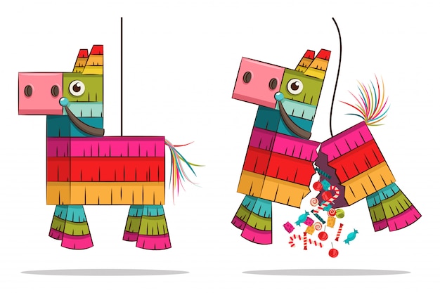 Vibrant Pinata Pony: A Playful Celebration of Color and Texture | Jiffy ...
