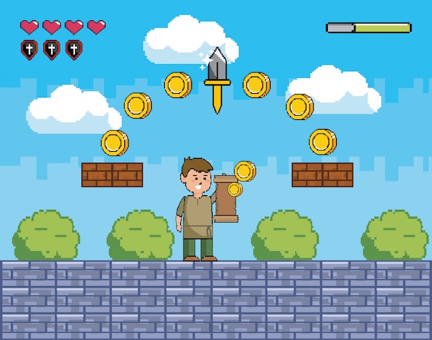 Adventurous Platformer Game with Coins and Obstacles | Jiffy Designs