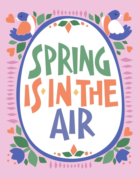 Vibrant Floral Frame Celebrates the Arrival of Spring | Jiffy Designs