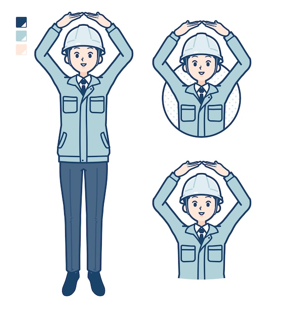 Hardworking Factory Workers in Uniform Stretching Exercises | Jiffy Designs