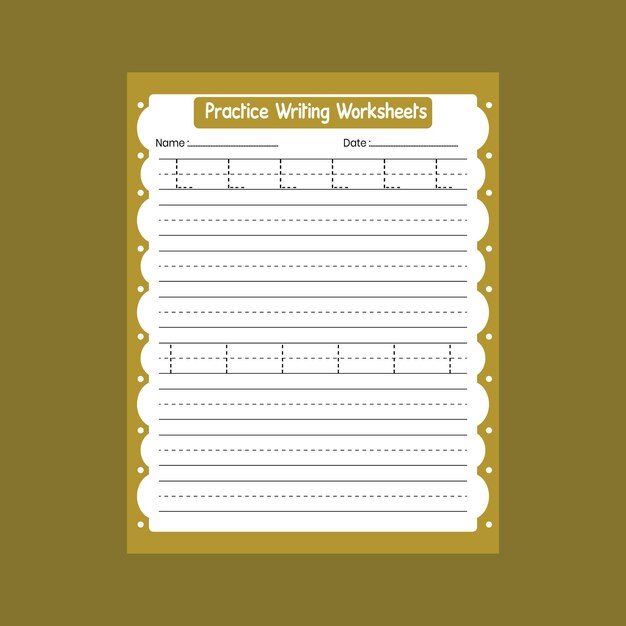 Handwritten Practice Sheets for Improving Writing Skills | Jiffy Designs