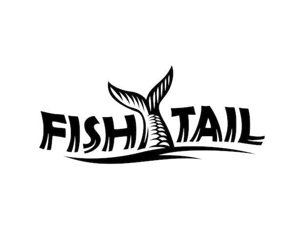 Sleek and Stylized Fish Tail Graphic Logo | Jiffy Designs