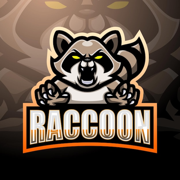 Fierce Raccoon Mascot Logo with Powerful Presence | Jiffy Designs