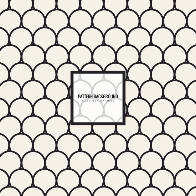 Monochrome Scalloped Pattern with Watermark | Jiffy Designs