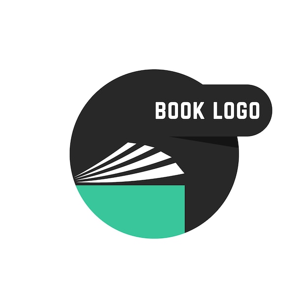 Minimalist Book Logo with Stylized Page Motif | Jiffy Designs