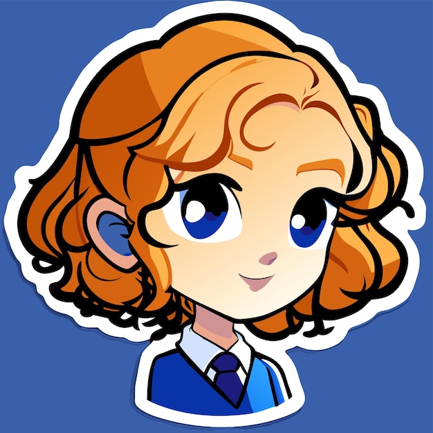 Charming Anime-Inspired Character in School Uniform | Jiffy Designs