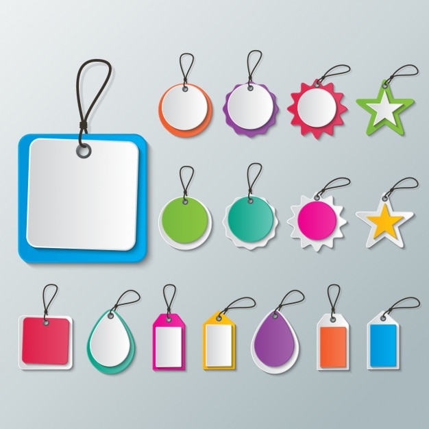 Vibrant Assortment of Colorful Price Tags and Labels | Jiffy Designs