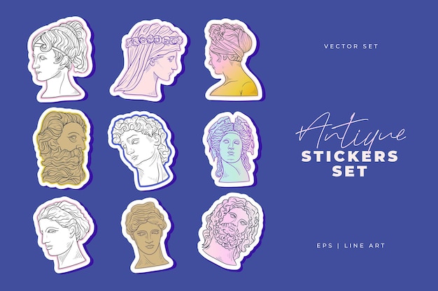 Artistic Portraits of Ancient Greek Deities and Figures | Jiffy Designs