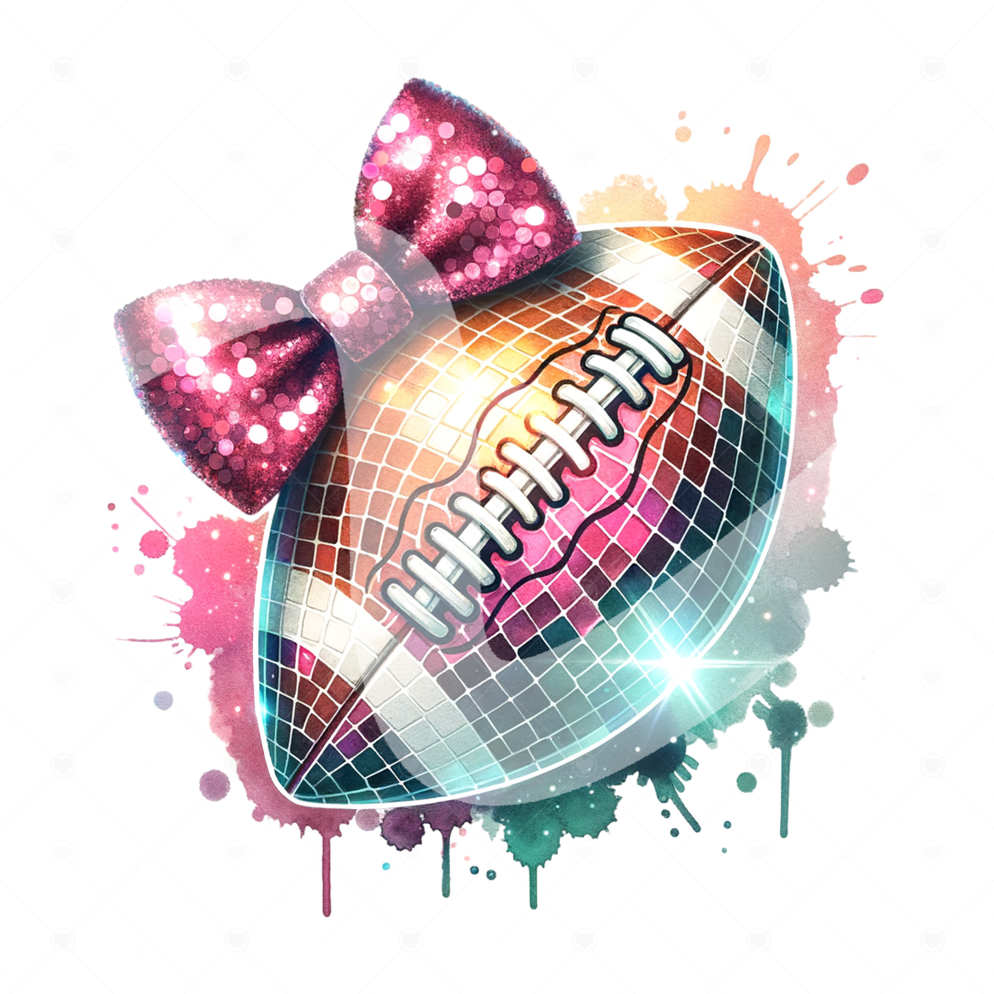 Disco Football DTF Transfer, Retro Football PNG, Sublimation Transfers ...