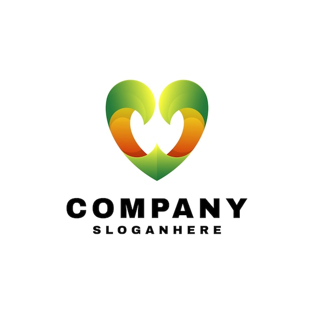 Vibrant Heart-Shaped Logo with Gradient Colors | Jiffy Designs