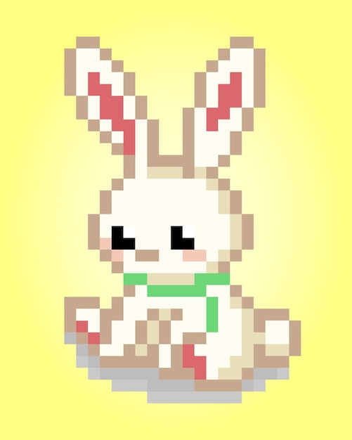 Adorable Pixel Art Bunny with Vibrant Details | Jiffy Designs