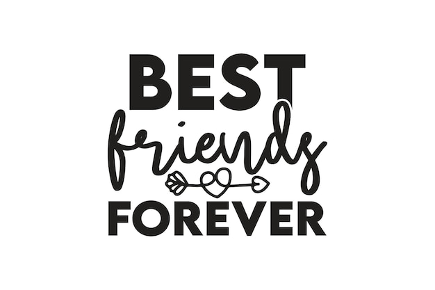 Heartwarming Friendship Motto in Bold Black and White | Jiffy Designs