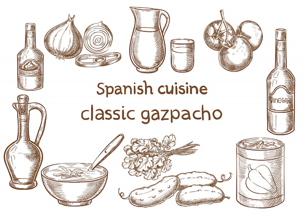 Savory Spanish Delights: A Sketch of Classic Gazpacho | Jiffy Designs