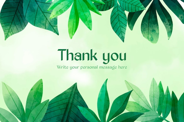 Lush Tropical Foliage: A Verdant Nature-Inspired Thank You | Jiffy Designs