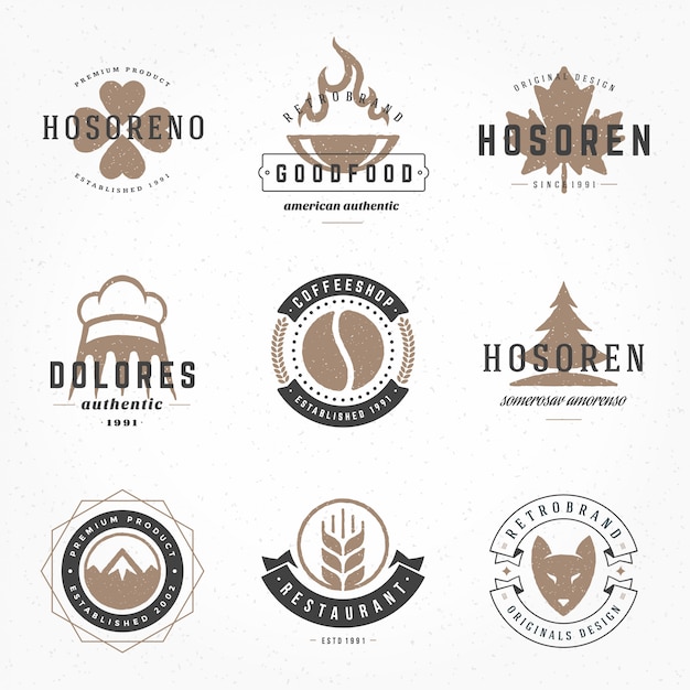 Versatile Collection of Rustic Emblems and Logos for Diverse ...