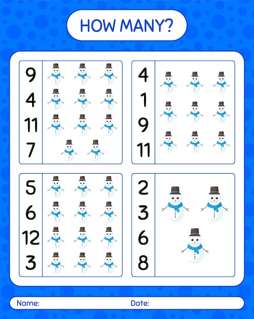 Counting Snowmen: A Fun Winter Math Activity | Jiffy Designs
